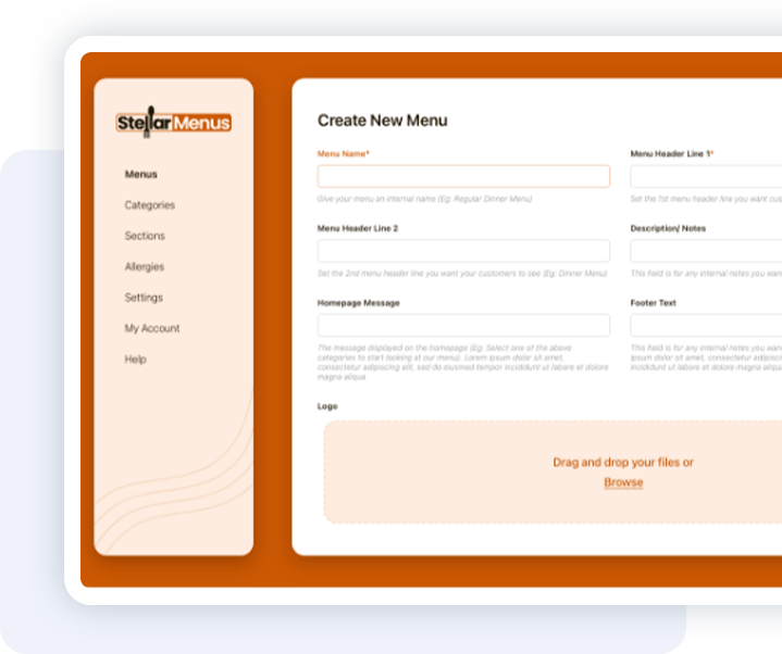Product - Stellar Menus